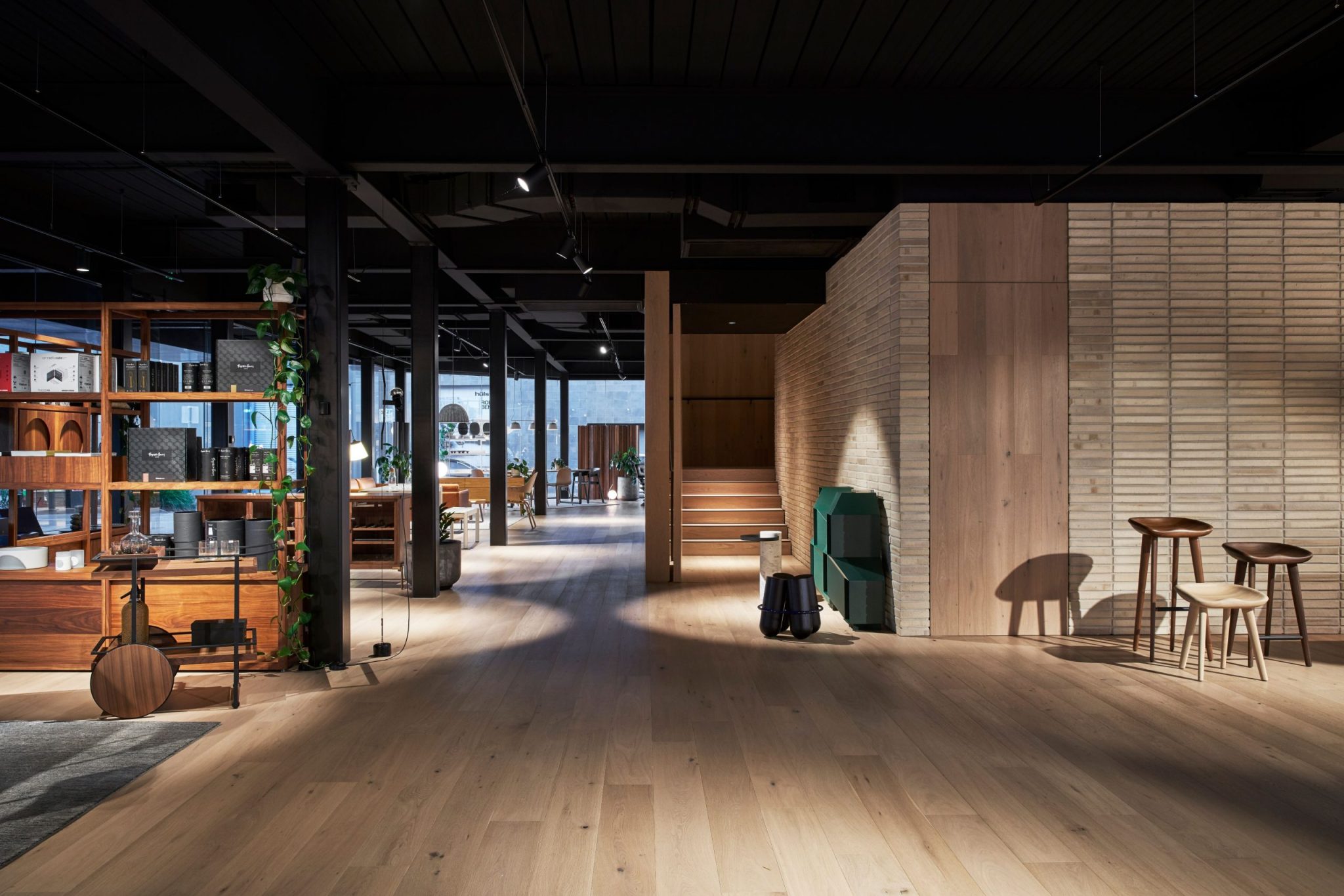 Bates Smart uses timber and brick in the new Living Edge showroom ...
