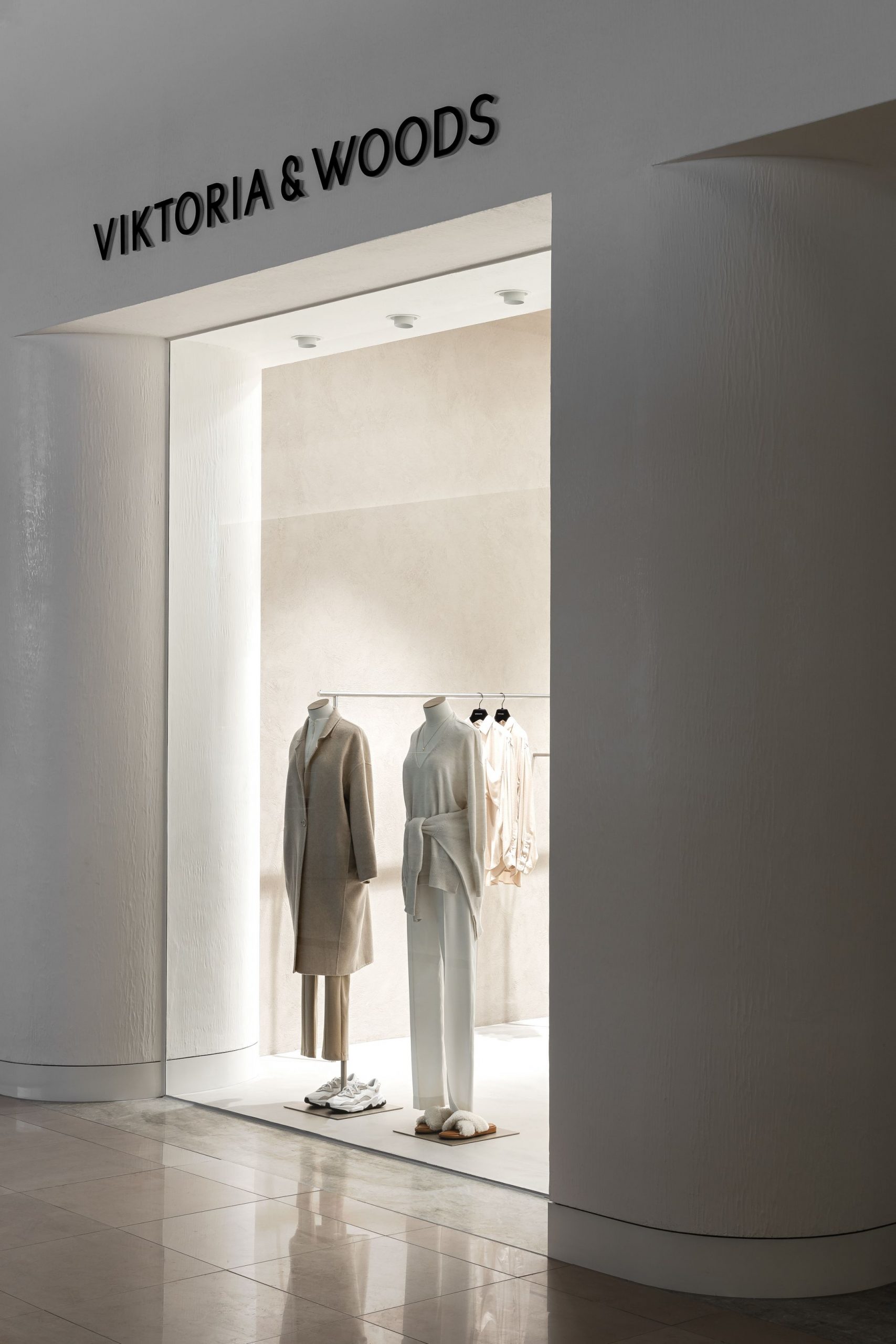 GOLDEN uses rendered walls and concrete flooring in Melbourne clothing ...