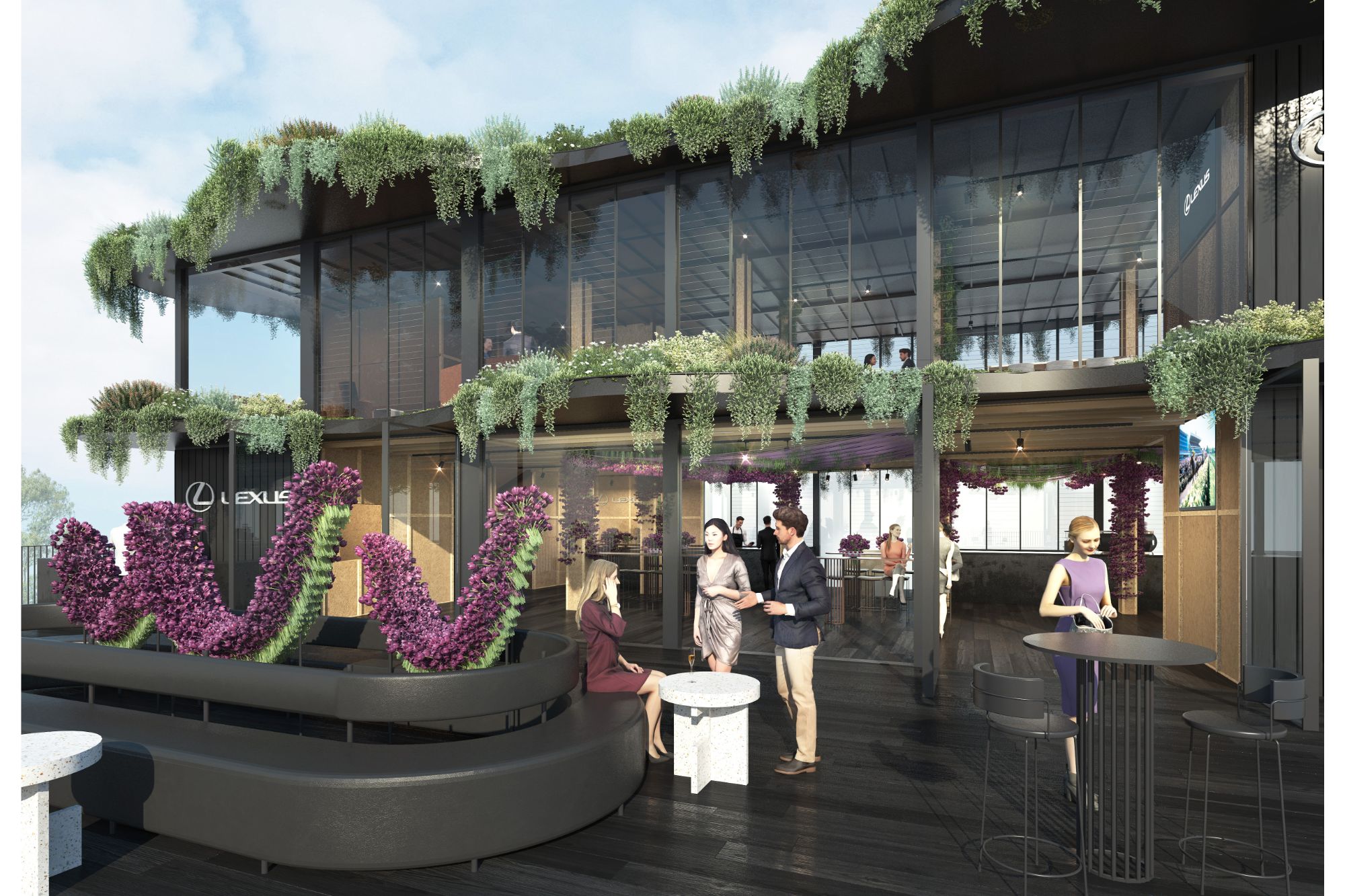 Koichi Takada Architects design Lexus pavilion at Melbourne Cup ...